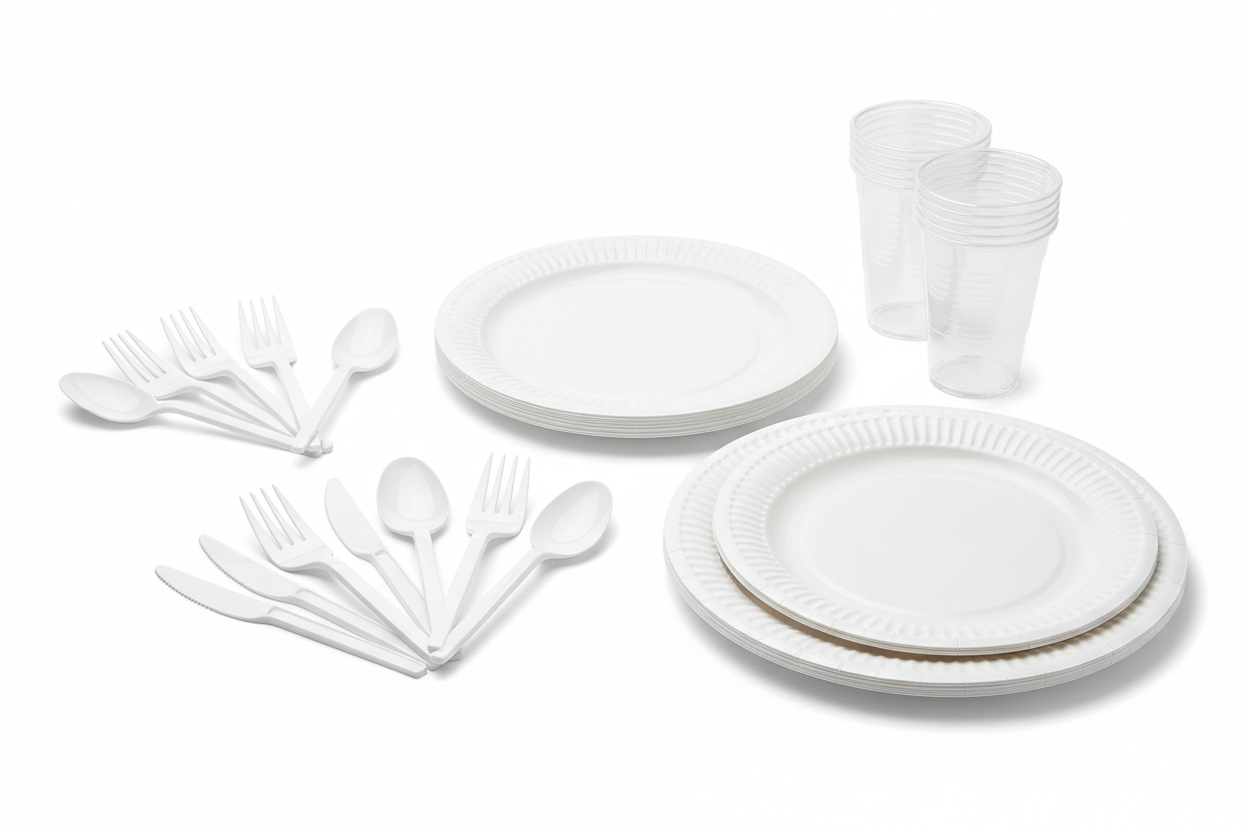 Disposable Tableware - Bulk Plates, Cups & Cutlery | OLC Essential ...
